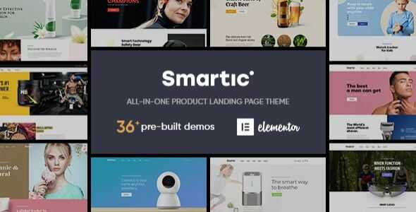 Smartic Theme GPL v2.2.9 - Product Landing Page WooCommerce Theme